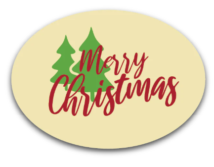 TWO TREE MERRY CHRISTMAS GARNISH – Mid America Gourmet